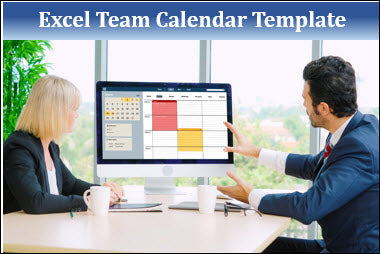 Excel Team Calendar Template Free Download: Plan Monthly Schedule ...