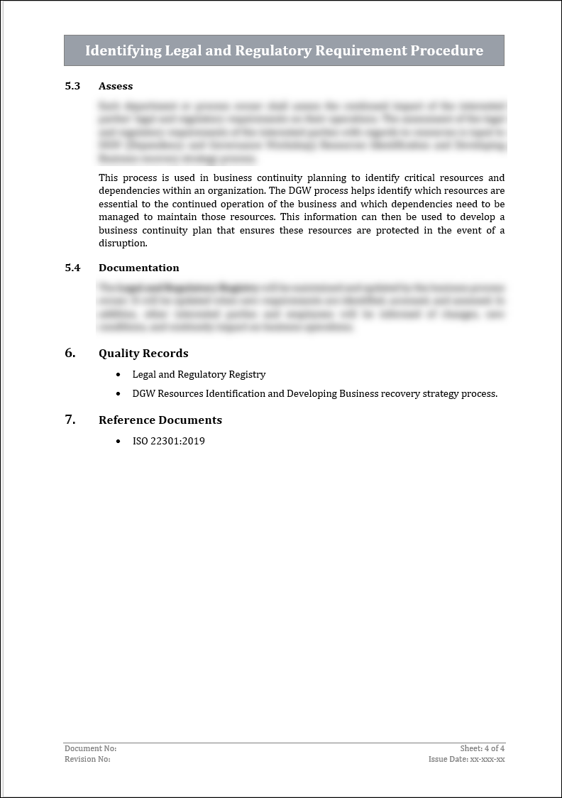 ISO 22301 Documentation Toolkit for Business Continuity – Techno PM ...