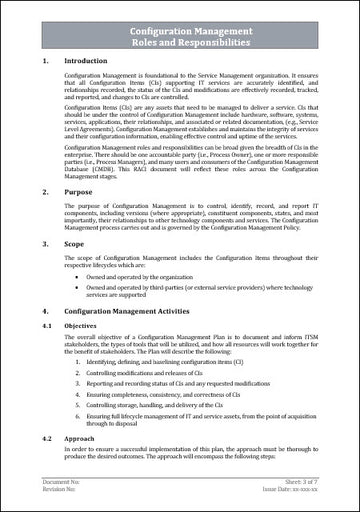 Project Configuration Management Pack – Techno PM - Project Management ...