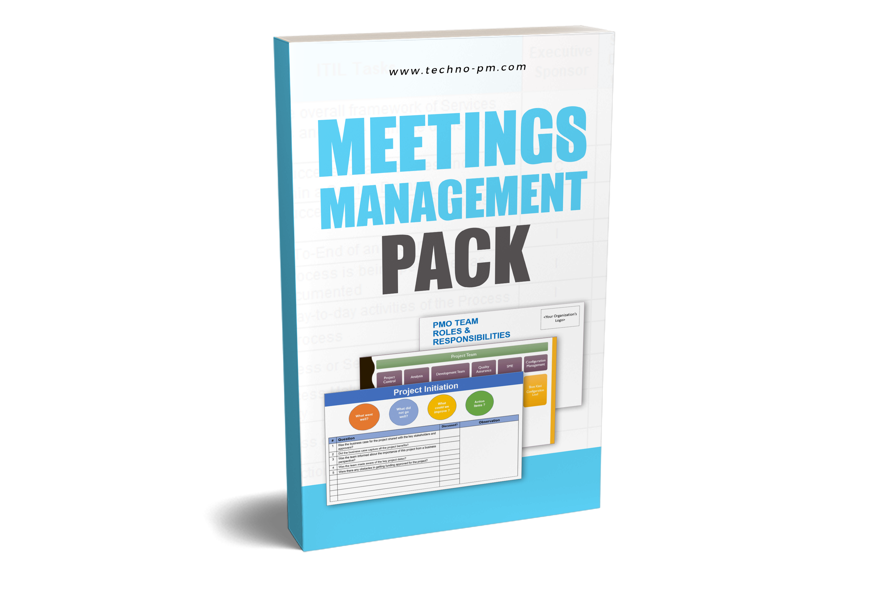Meetings Management Pack – Techno PM - Project Management Templates ...