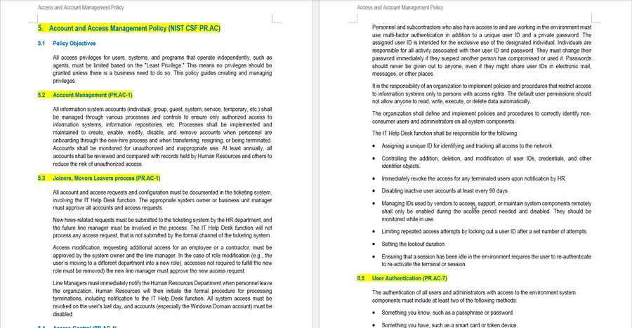 Nist Csf 2 0 Implementation Toolkit Techno Pm Project Management Templates Download