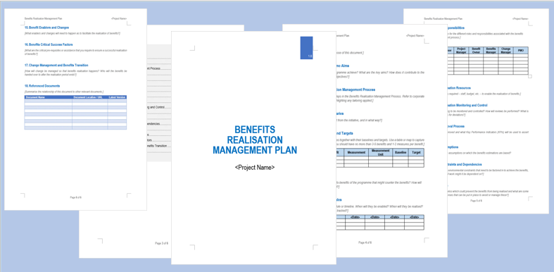 Project Benefits Pack – Techno PM - Project Management Templates Download