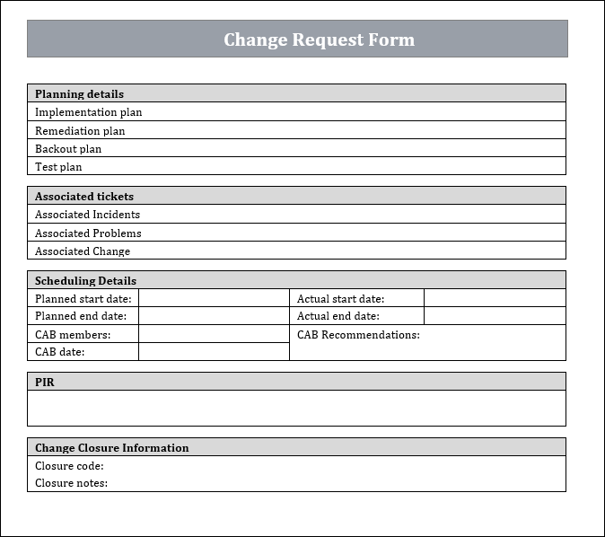 Change Management Templates Bundle – Techno PM - Project Management ...