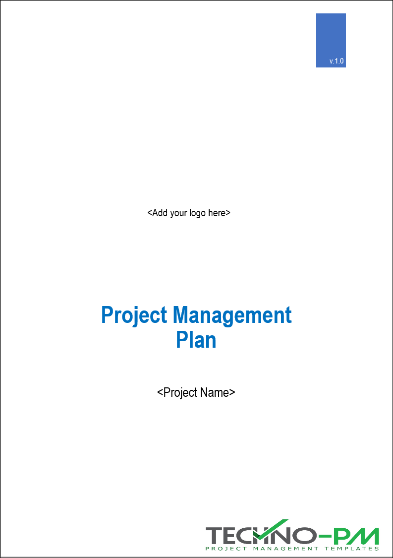 Project Management Plan (PMP) Template – Techno PM - Project Management ...