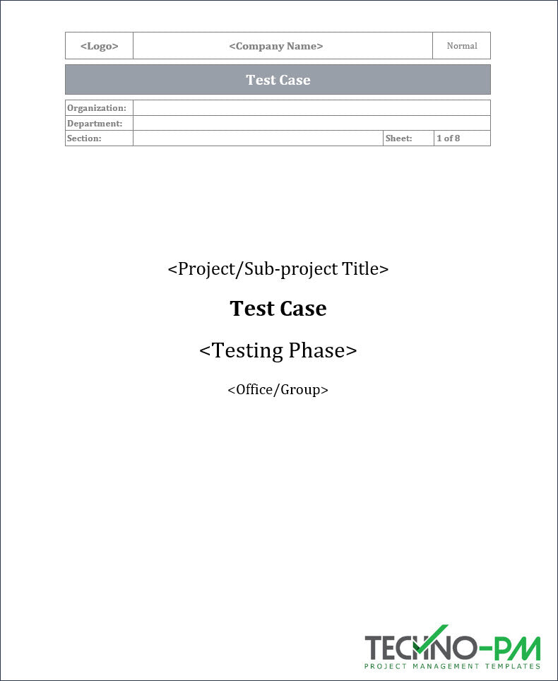 Testing Toolkit – Techno PM - Project Management Templates Download
