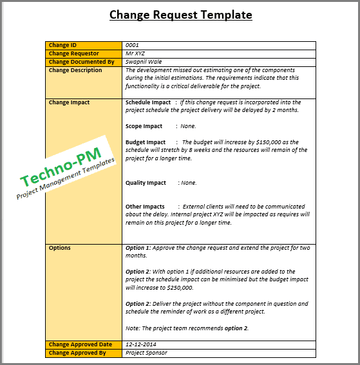Project Risk and Change Management (9 Templates) – Techno PM - Project ...